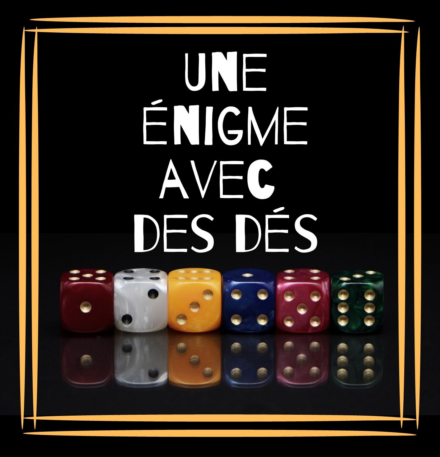 Faire une énigme avec des dés de couleur - La chasse aux jeux